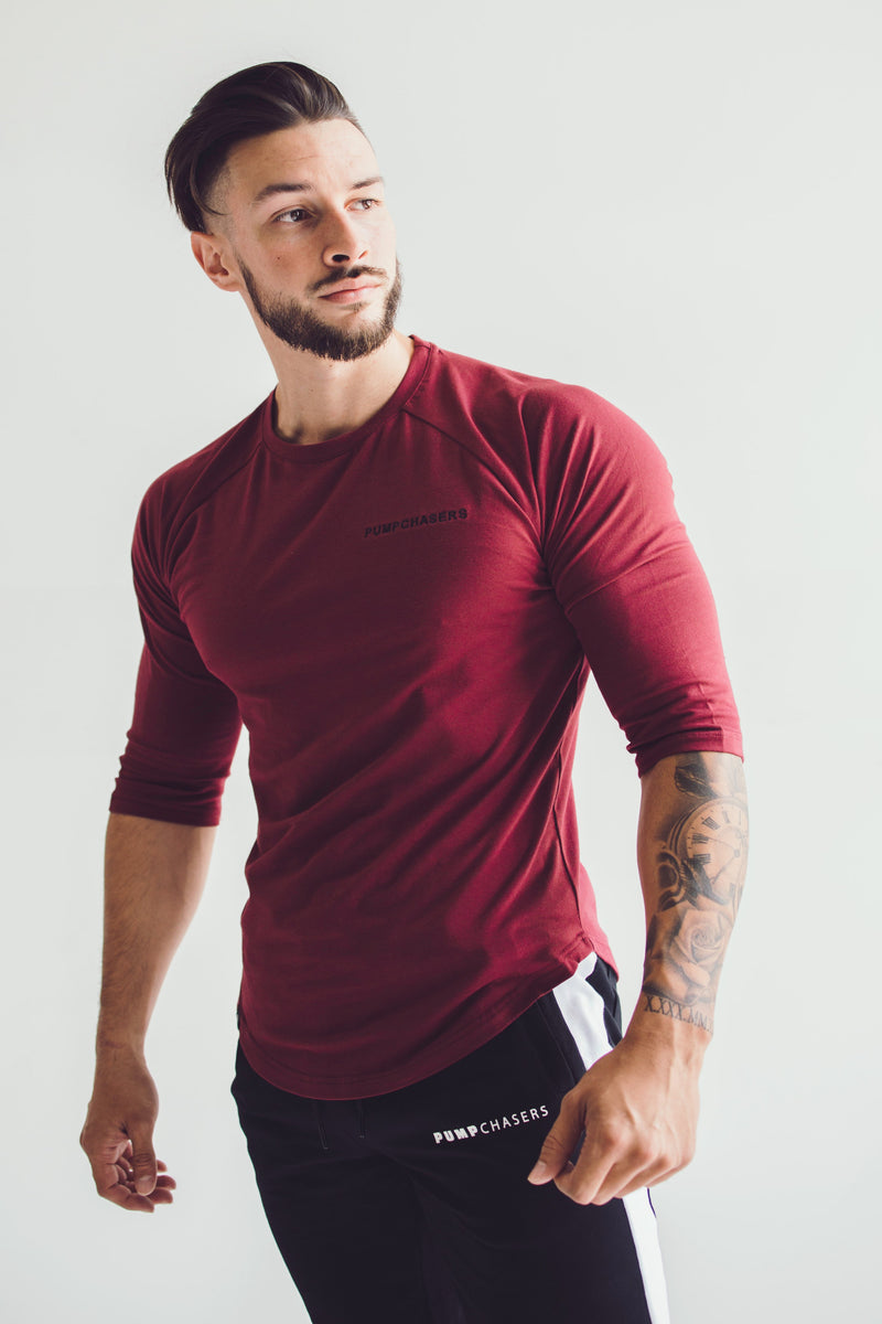 3/4 Sleeve: Maroon – Pump Chasers Clothing